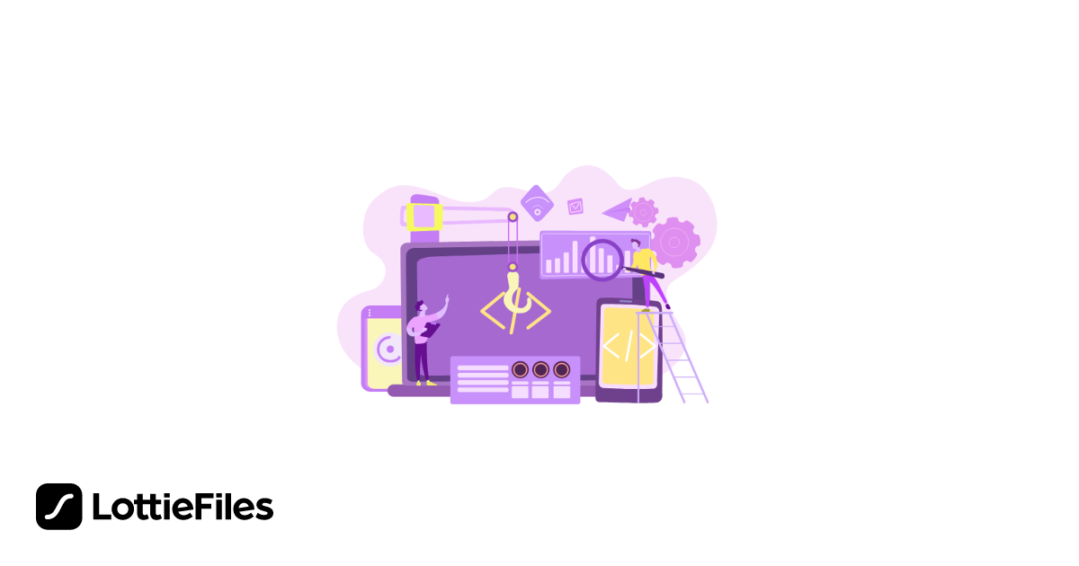 Free Building Website Animation by Azly | LottieFiles