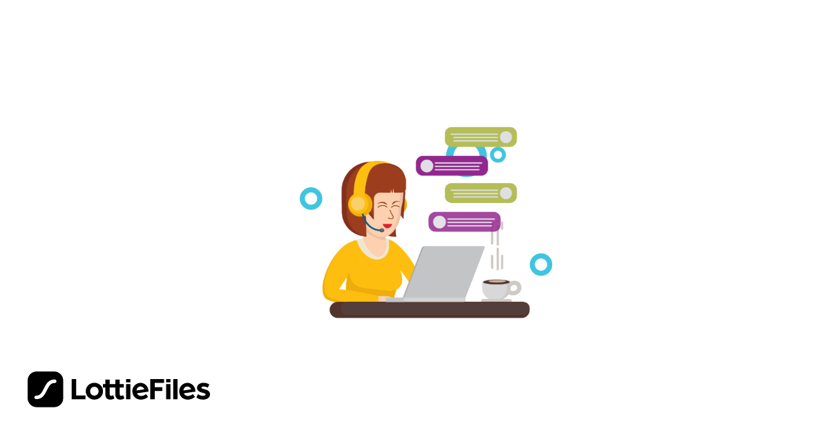 Free Customer Service Agent Animation by MR | LottieFiles