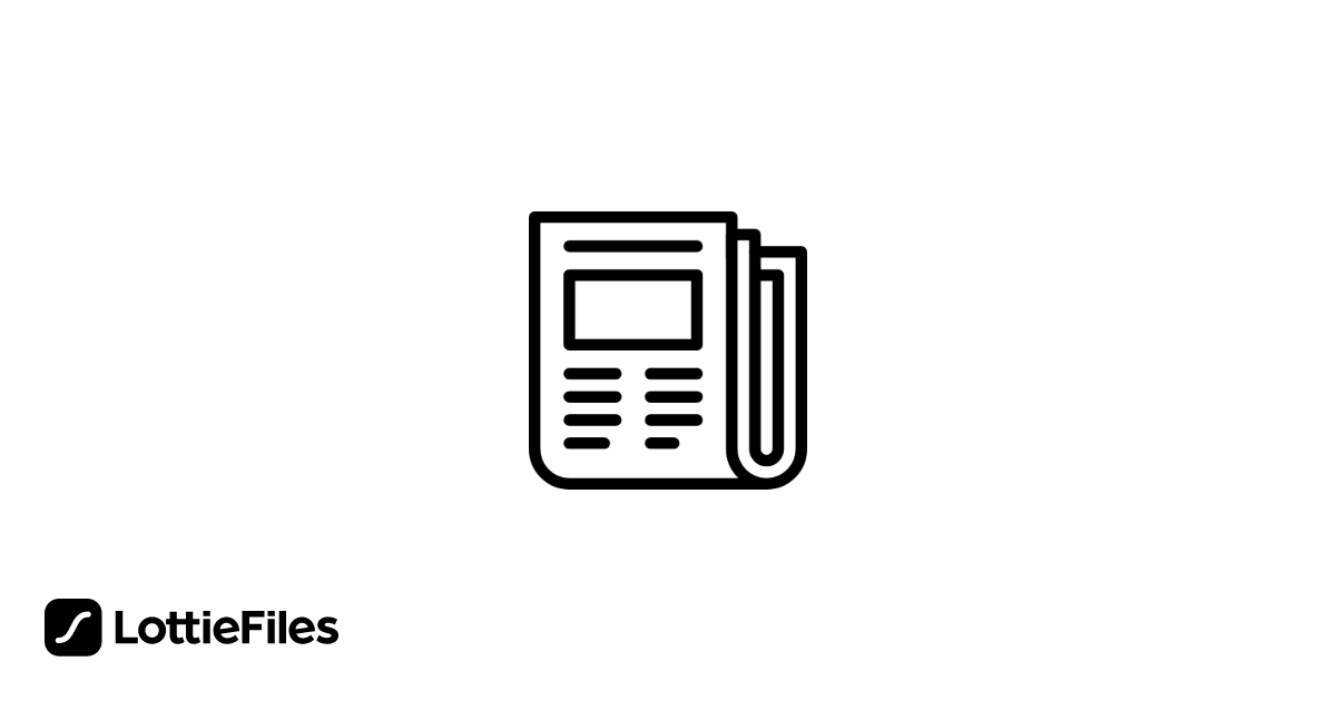 Free Newspaper Spinner Animation by Jan Semler | LottieFiles