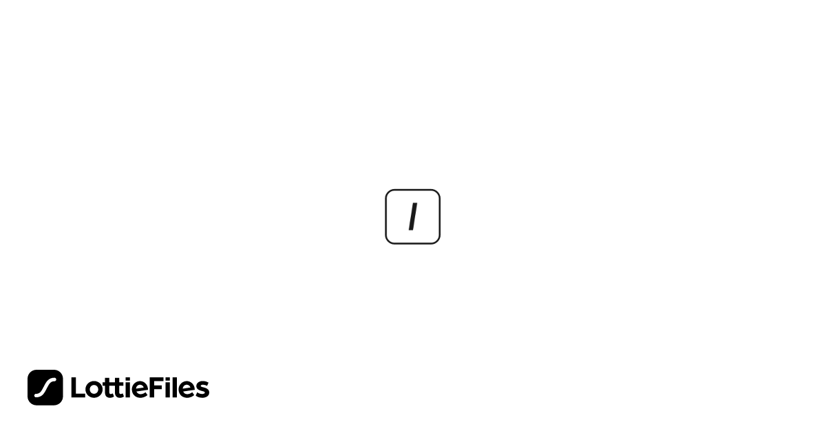 Free Italic Button Animation by Eddy Gann | LottieFiles