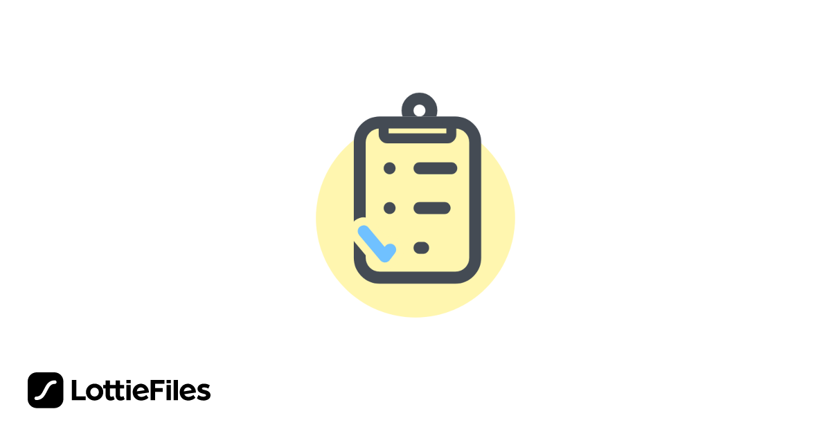 Free Checklist Animation by waktuxiang | LottieFiles