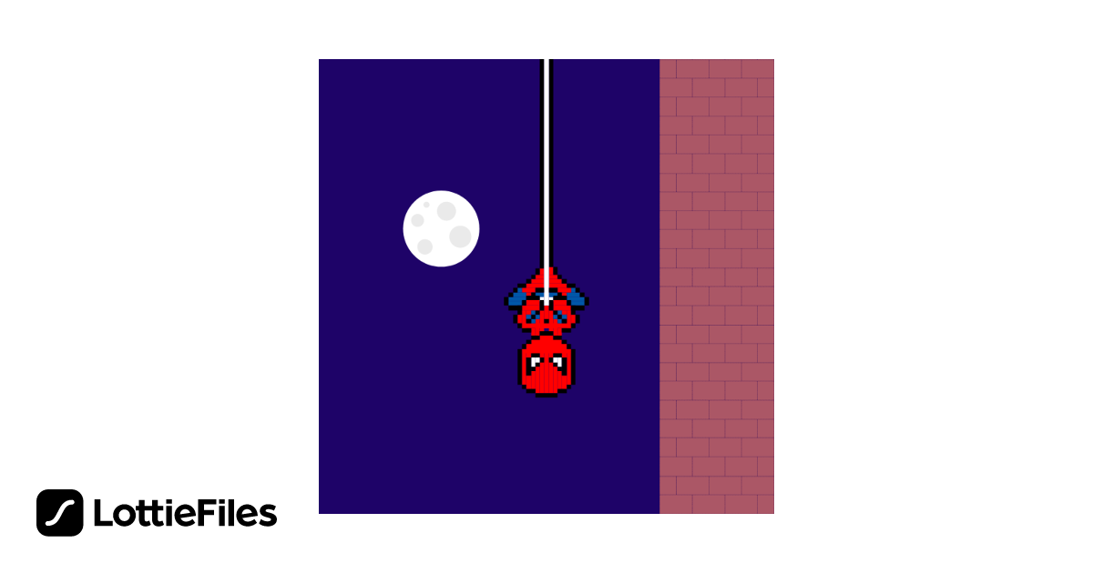 Free Spiderman 8bit Animation by Yaamin | LottieFiles