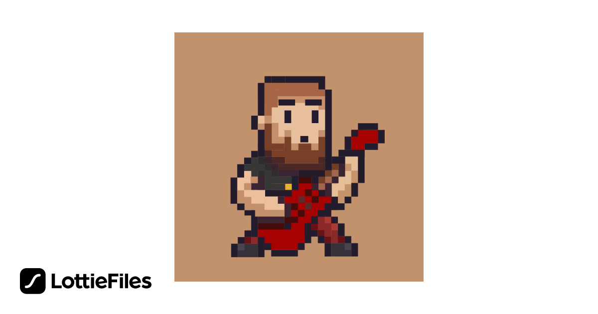 Free Metalhead 8-bit Animation by Yaamin | LottieFiles