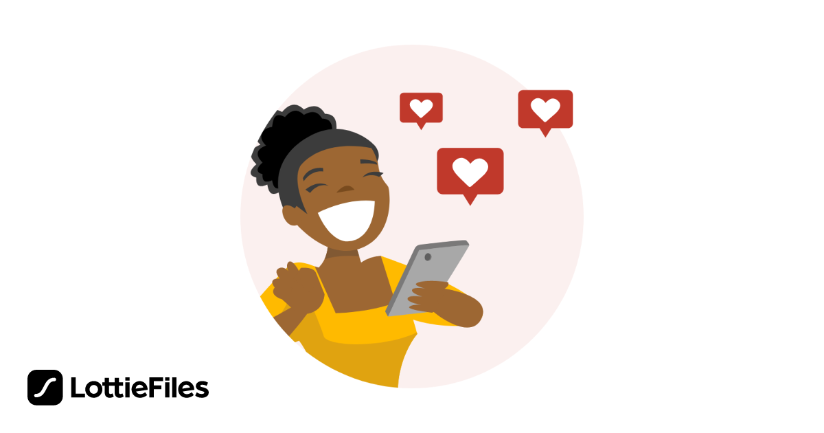 Free Women with phone Animation by Jonas Alvarson | LottieFiles