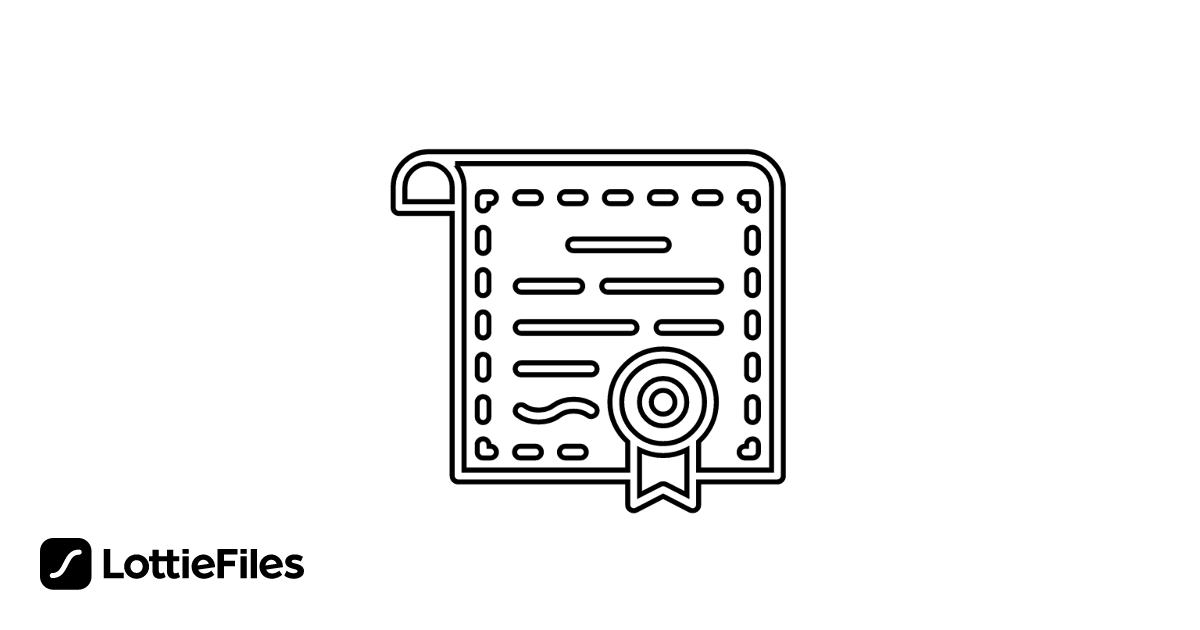 Free Certificate animation Animation by Eleven Gates | LottieFiles