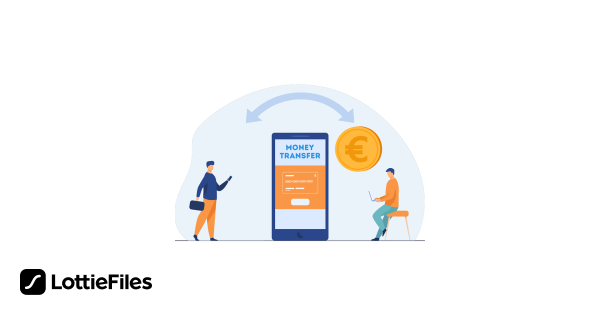 Free Money transfer Lottie JSON animation Animation by Weblodge ...