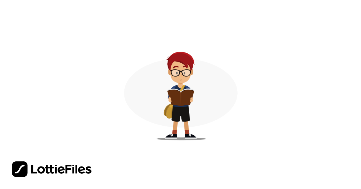 Free Boy Studying Animation by Mohit | LottieFiles