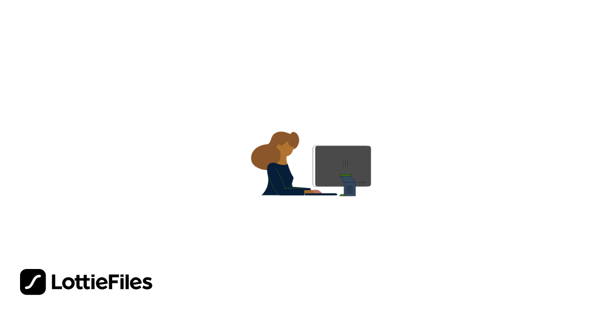 Free Transparent Woman Typing Animation by Christopher Derrell ...