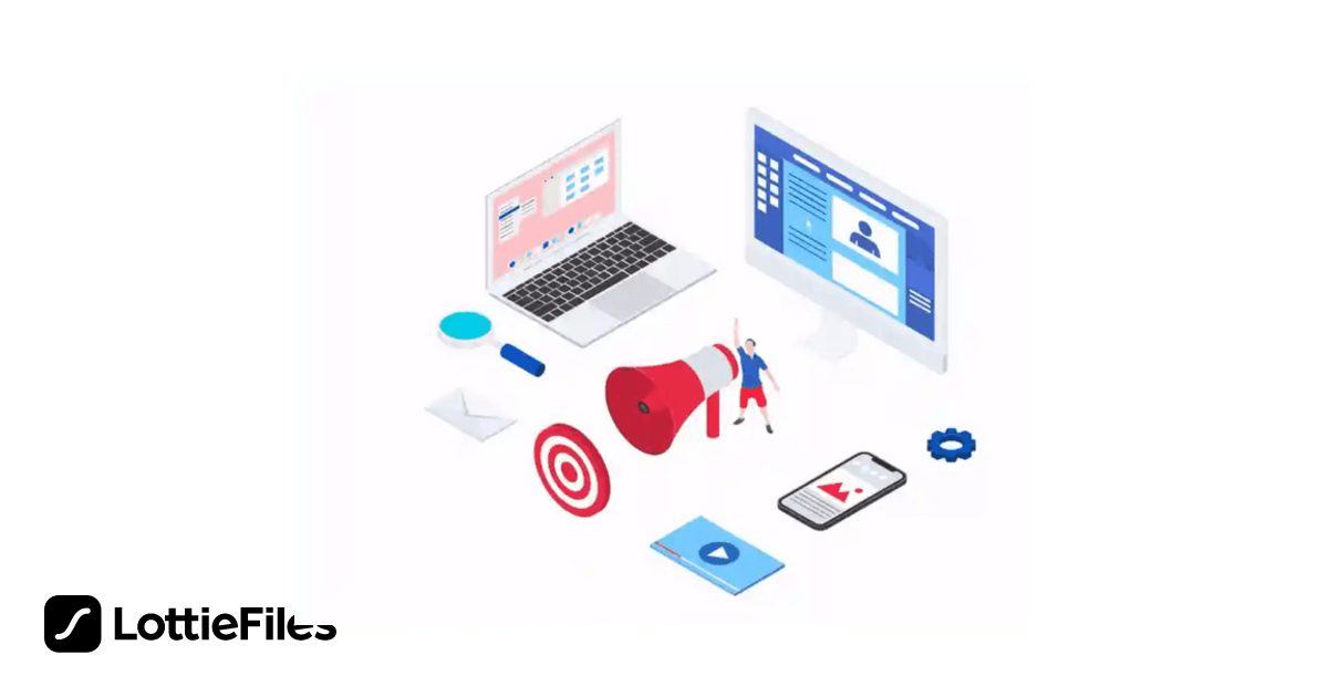 Free Digital Marketing Animation by Irfan | LottieFiles