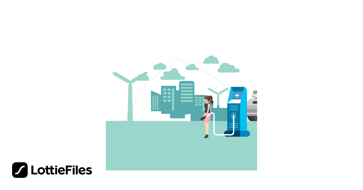 Free Electric vehicle charging Lottie JSON animation Animation by ...