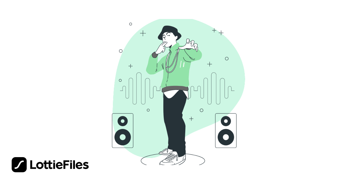 Free Doing Rap Animation by Karthik Thammisetty | LottieFiles