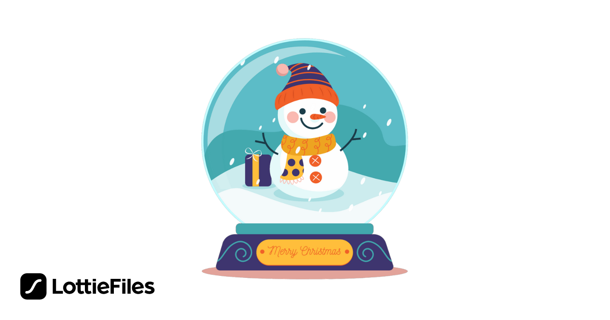 Free Christmas Snowball Cartoon Animation by Abdul Latif | LottieFiles