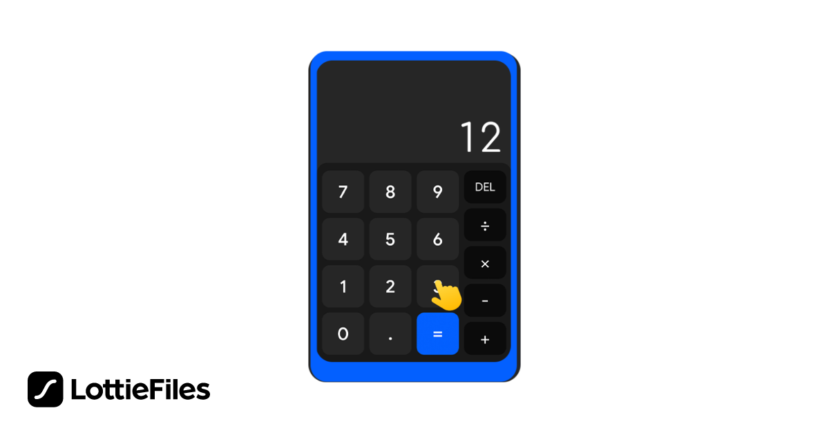 Free caclulator Animation by jaydeepgiri | LottieFiles