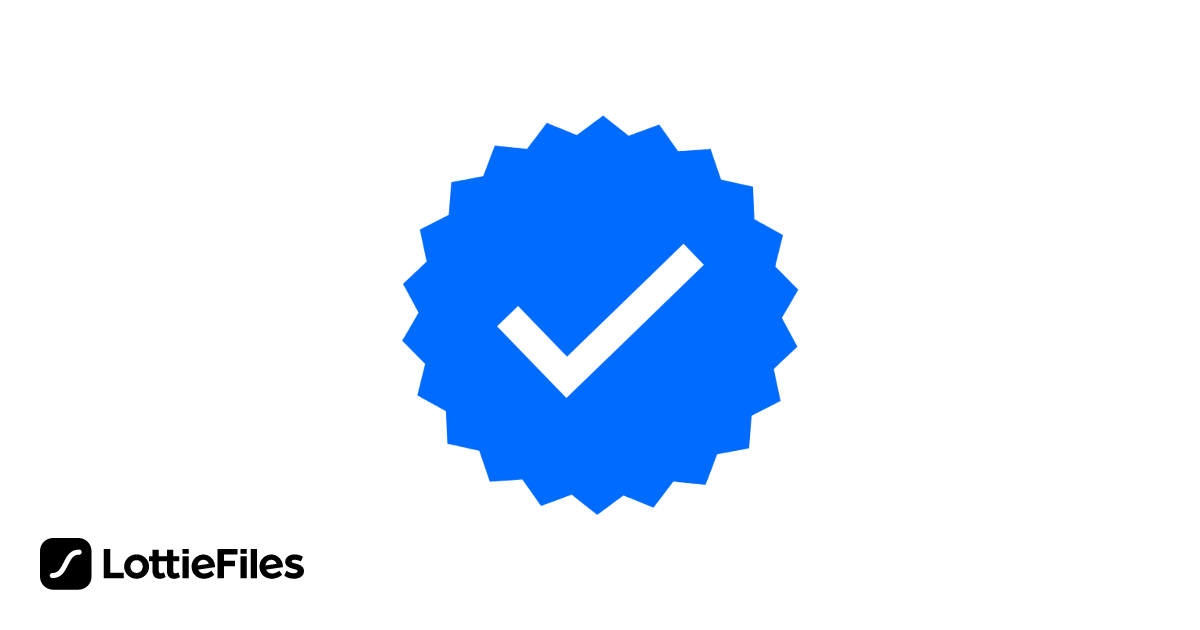 Free blue tick lottie Animation by Faizan | LottieFiles