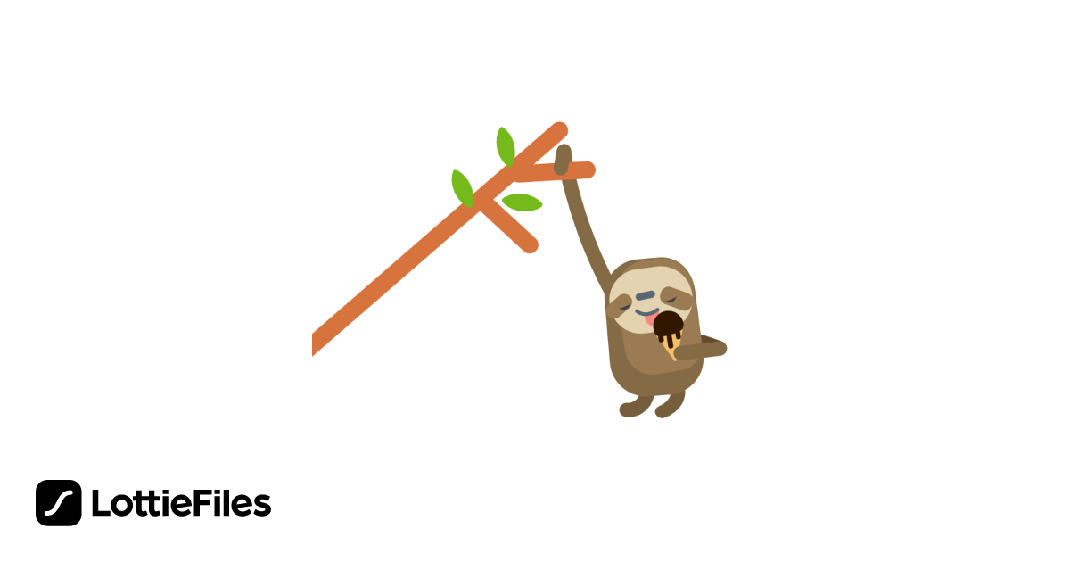 Free Enjoying Sloth Animation by Bashir | LottieFiles