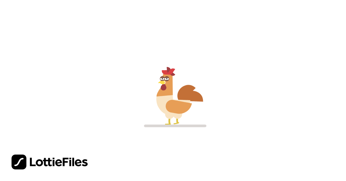 Free Rooster Animation by Ahmed | LottieFiles