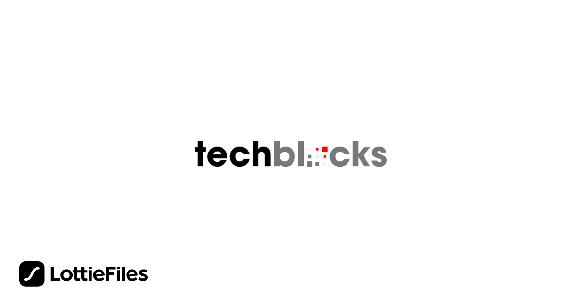 Free Techblocks logo Lottie JSON animation Animation by Weblodge ...
