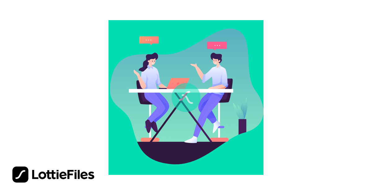 Free Coworker Lottie JSON animation Animation by Weblodge | LottieFiles