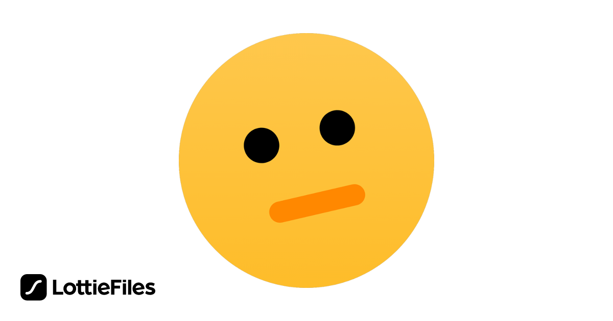 Free emoji_neutral Animation by _kvr | LottieFiles