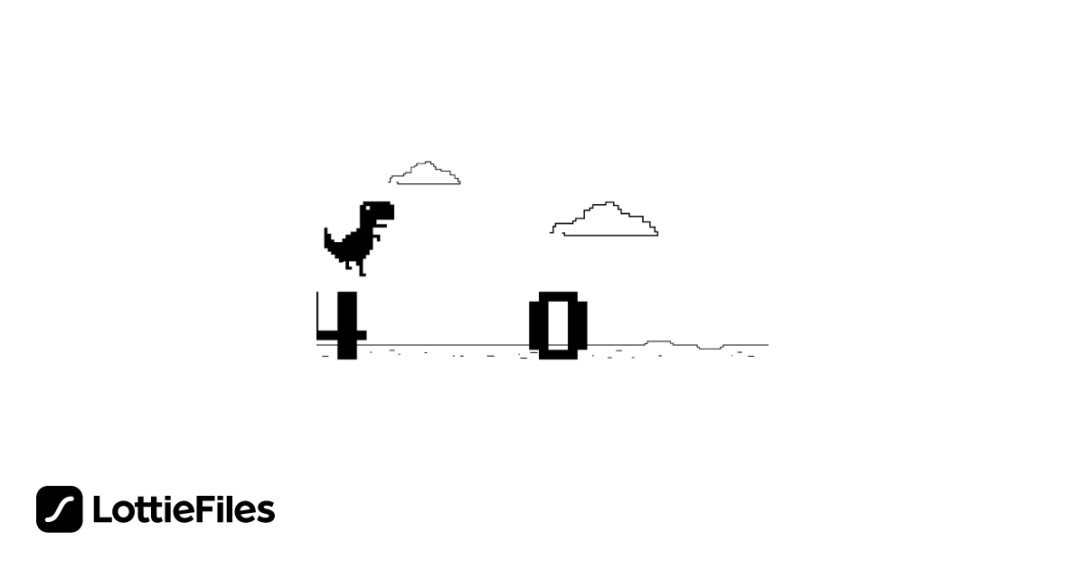 Free Dino Running Animation by yan naing | LottieFiles
