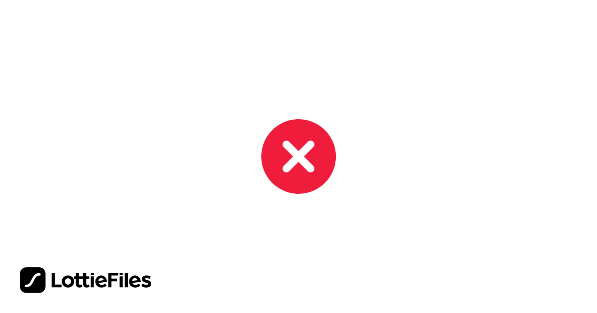 Free X icon Animation by Onetic | LottieFiles