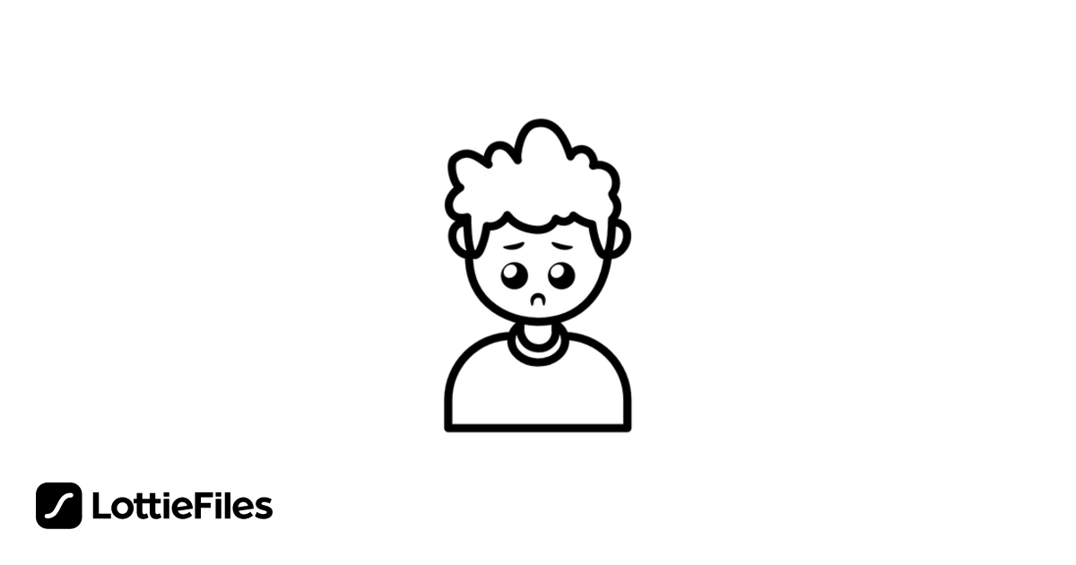 Free Sad boy Animation by Bilal | LottieFiles