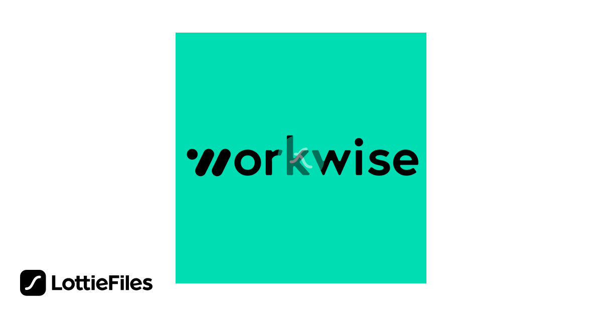 Free Workwise logo Lottie JSON animation Animation by Weblodge ...