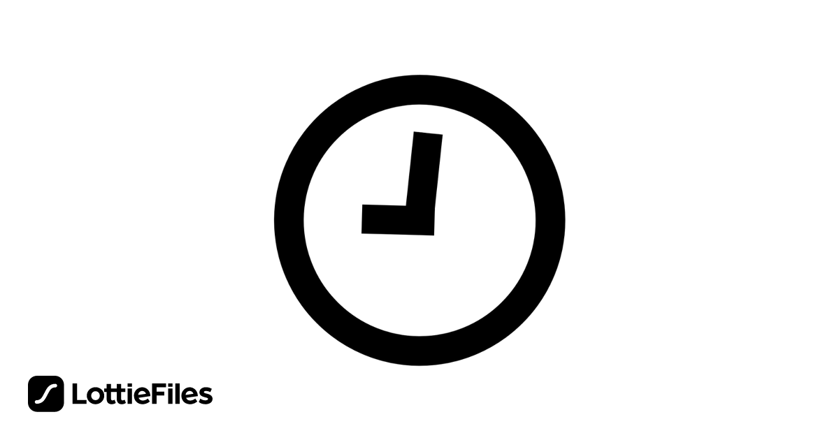 Free Time Clock Animation by Faisal | LottieFiles