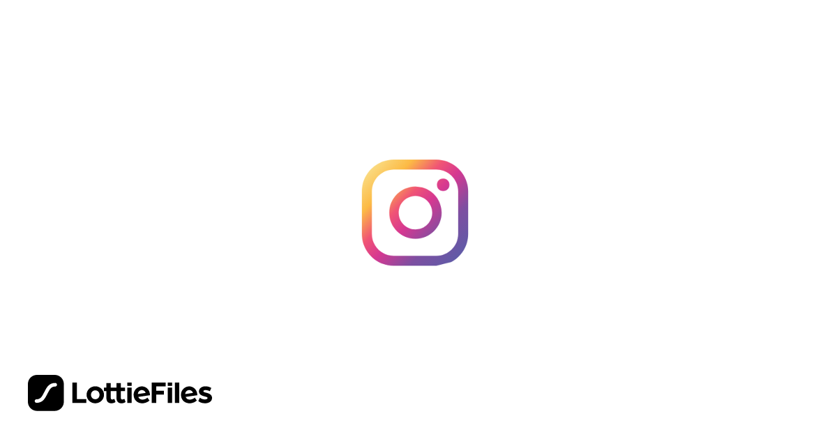 Free Instagram Icon Animation by Bilal | LottieFiles