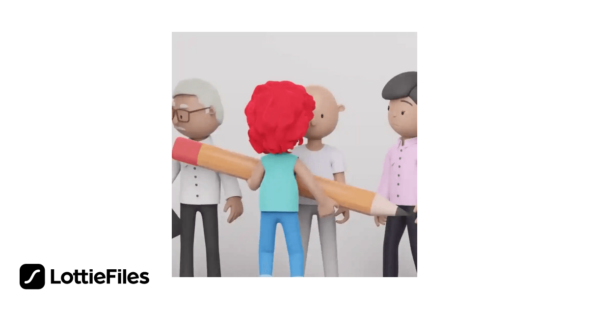 Free 3D Team Collaboration Animation by Irfan | LottieFiles