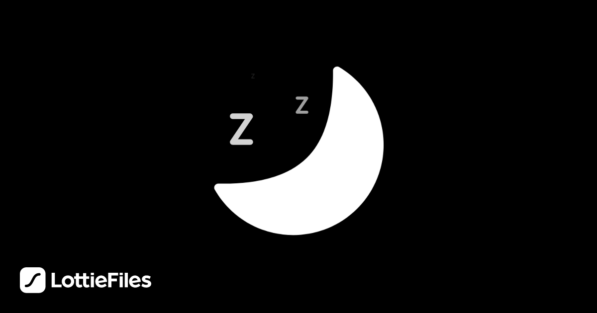 Free Sleepy Moon Animation by Rene Breslauer | LottieFiles