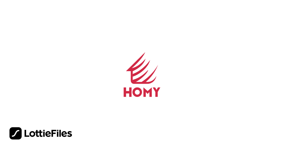 Free Homy Logo Animation Animation by Florian | LottieFiles