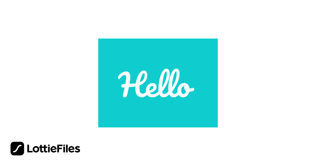 Free Hello Lottie ! Animation by Yardho | LottieFiles