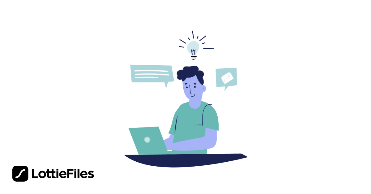 Free Young Man Having A Good Idea Animation by Abdul Latif | LottieFiles