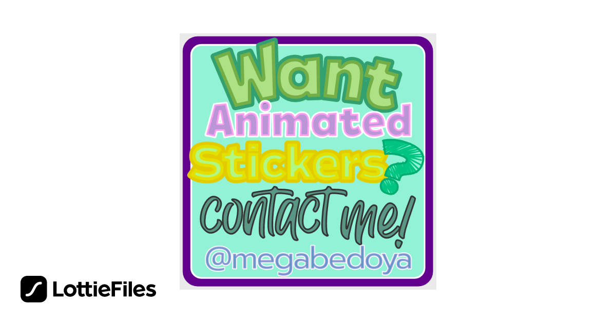 Free Sticker Promo Animation by Raul | LottieFiles