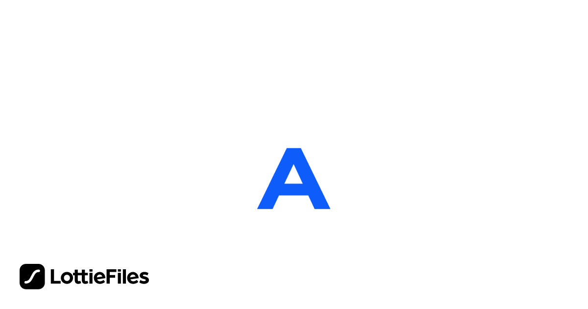 Free Letter A Animation by Amine Style | LottieFiles