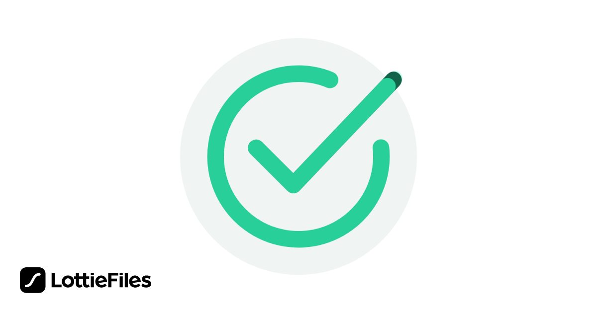 Free Cool Green Checkmark Animation by Yannier Marrero | LottieFiles