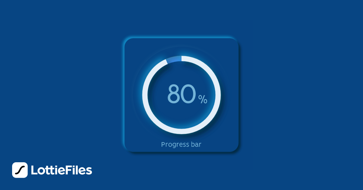 Free Progress Bar Percentage Animation by Yardho | LottieFiles