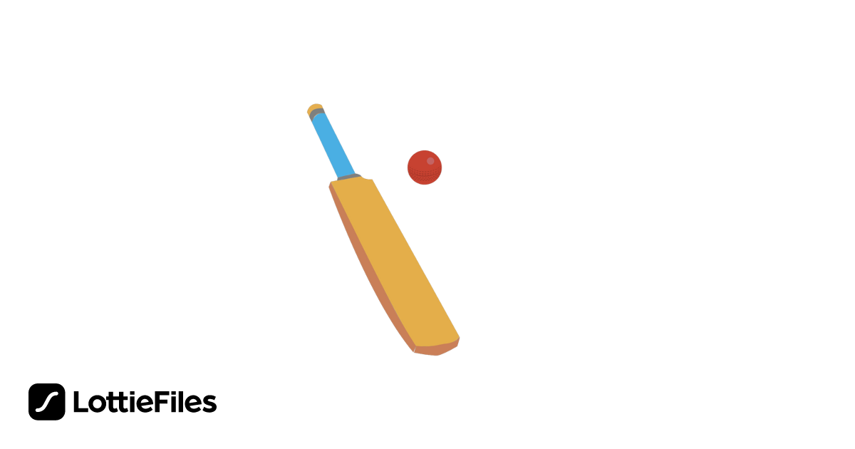 Free Playing Bat & Ball Animation by SM | LottieFiles