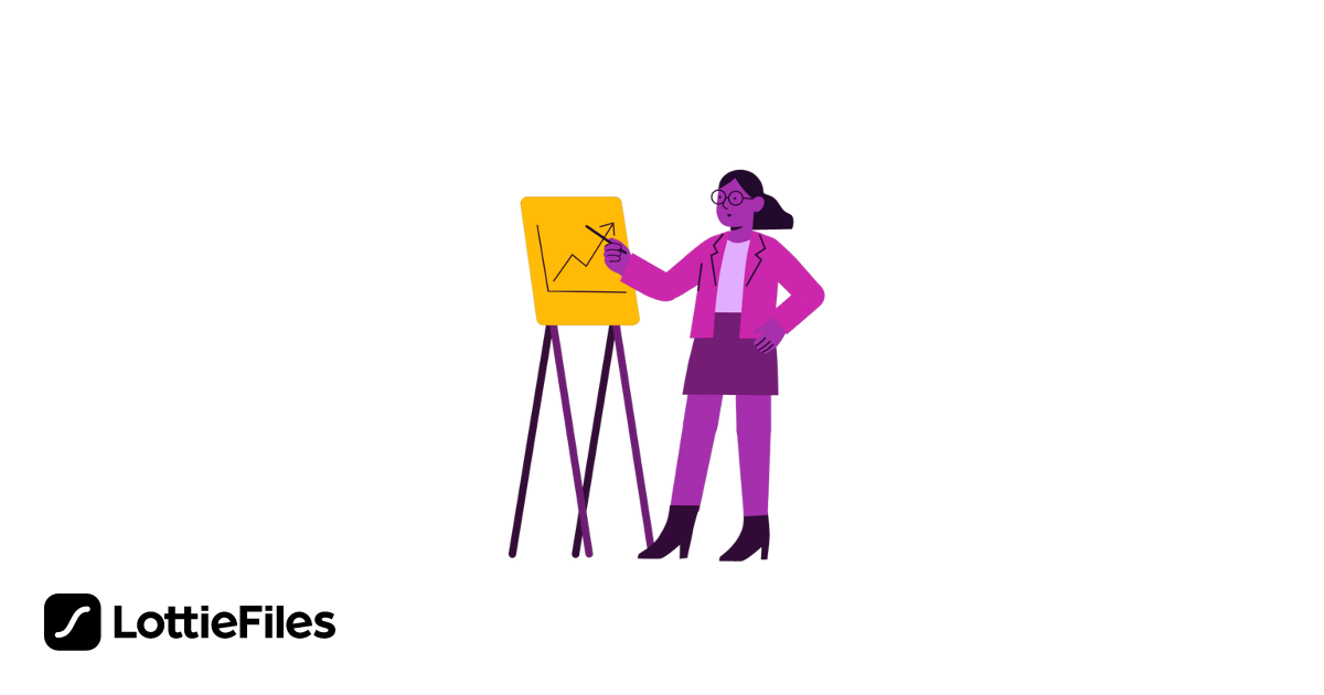 Free Presentation Woman Animation by Friday | LottieFiles