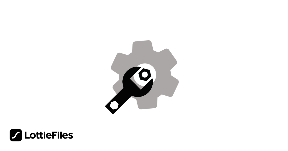 Free Rotating gear with nut bolt animated icon Animation by Yogesh ...