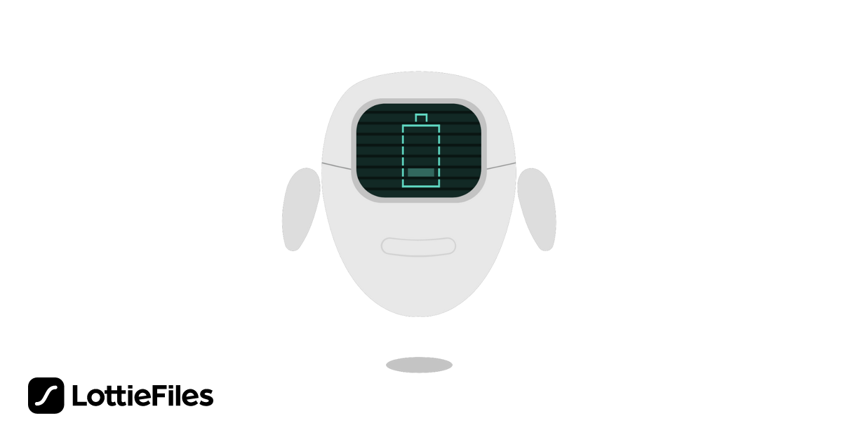 Free Robot Battery Low Animation by Anu | LottieFiles