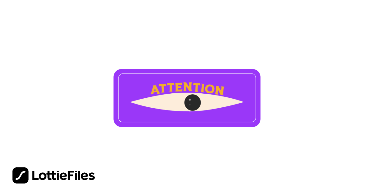 Free Attention sticker- Text Animation Animation by Christine Chan ...