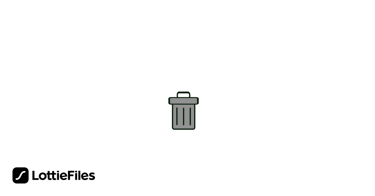 Free Trash can Animation by Jasmin Partanen | LottieFiles