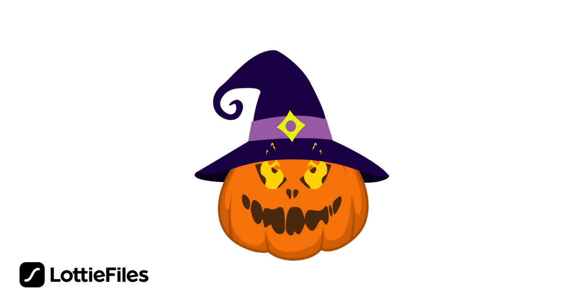 Free Jack O Lantern Witch Animation by Brian | LottieFiles