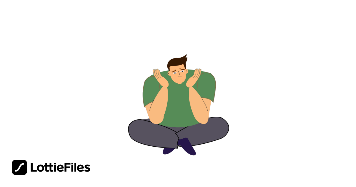 Free Worried Man Animation by Bashir | LottieFiles