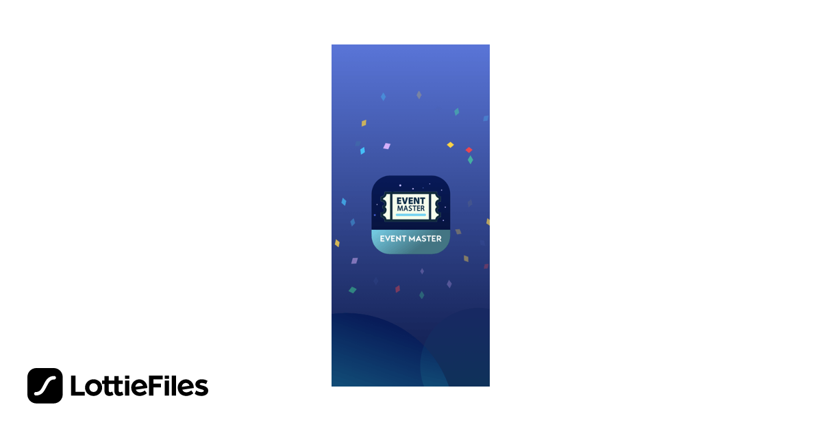 Free Event Master Splash Screen Animation by Krishna | LottieFiles
