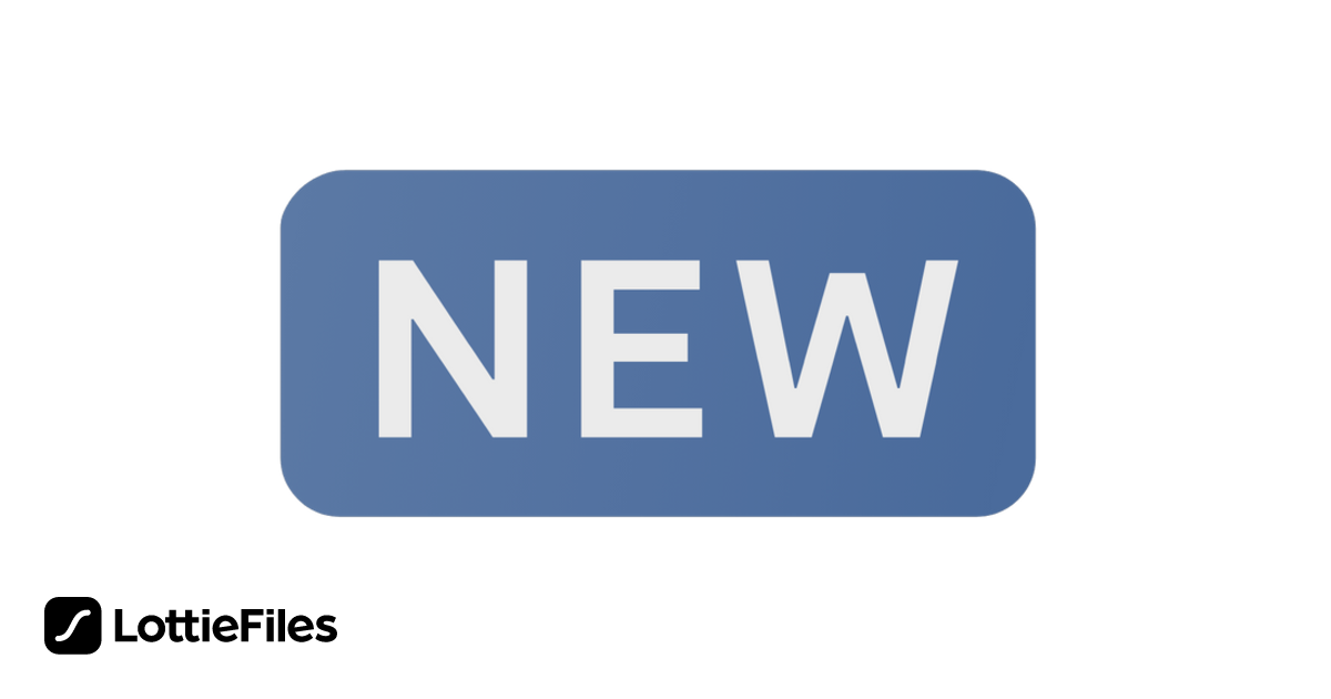 Free NEW badge Animation by Mark | LottieFiles