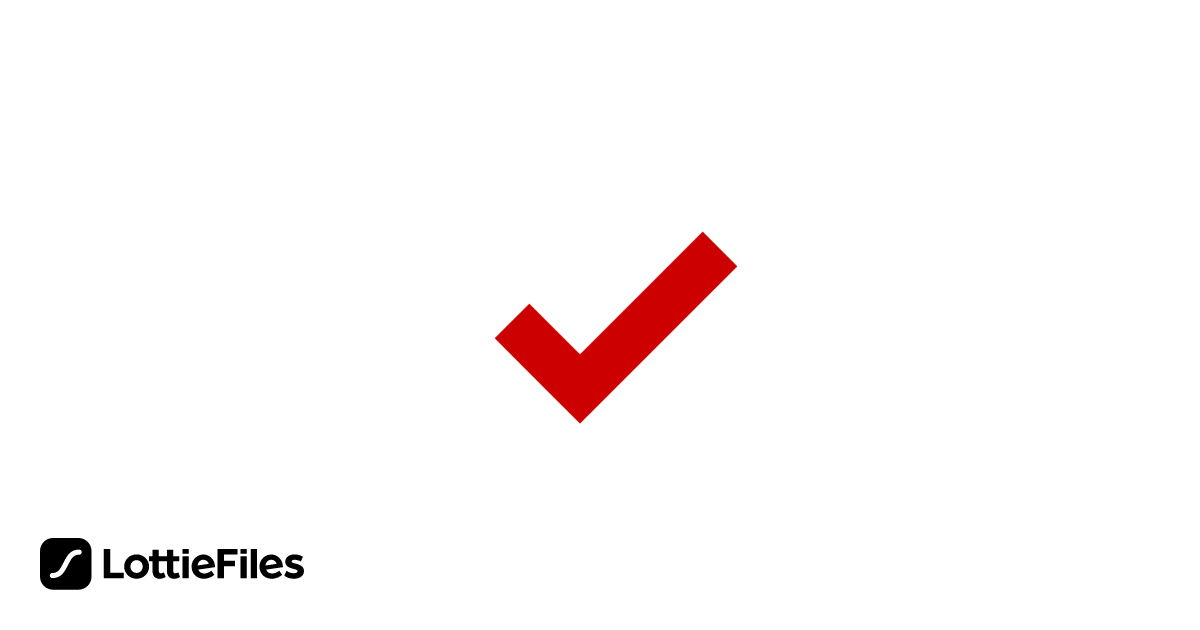 Free Red Tick Animation by Jean-Marc Rizk | LottieFiles