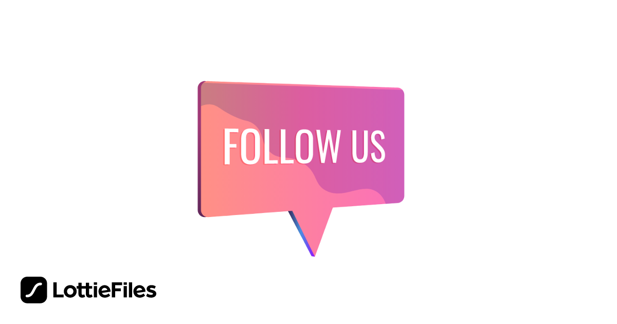 Free follow us Animation by glamangle janhavi dave | LottieFiles